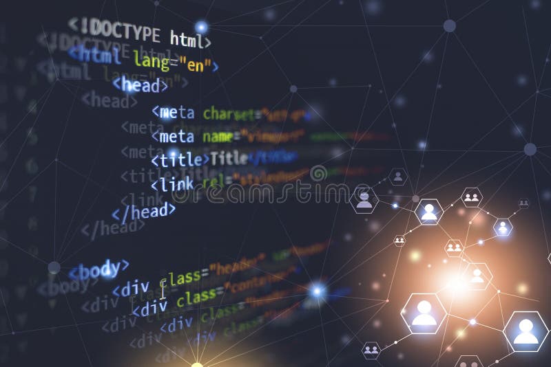 Web Deleloping Website Banner Stock Image - Image of technology, html: 211940645