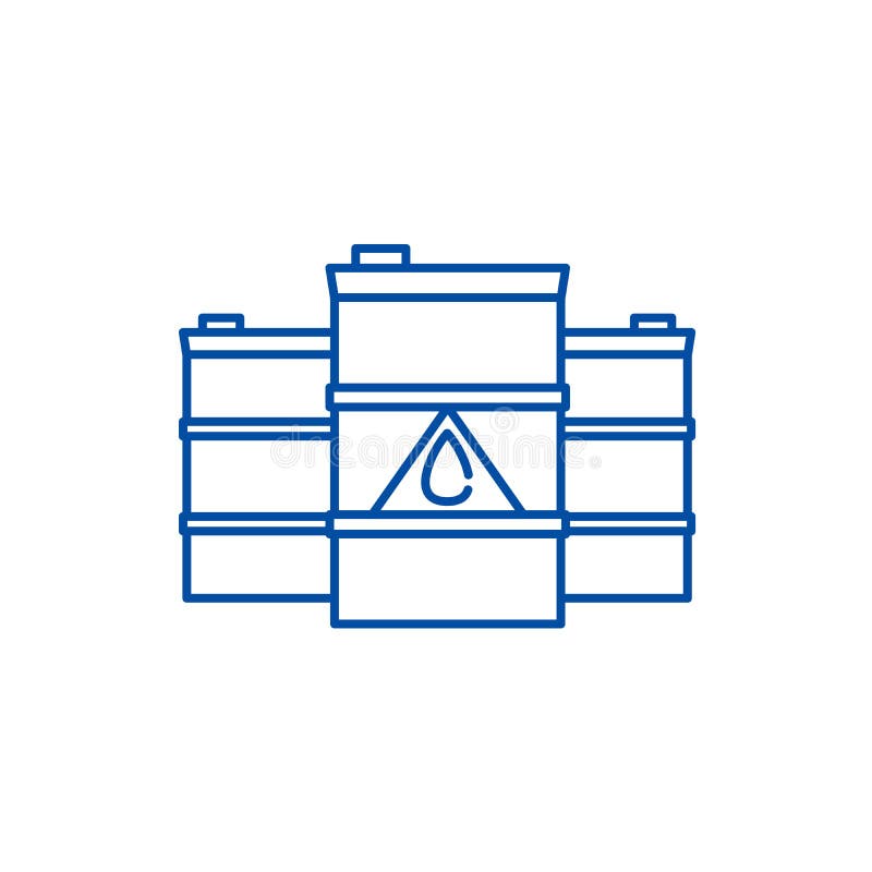 Fuel Tank Vector Line Icon, Linear Concept, Outline Sign, Symbol Stock ...