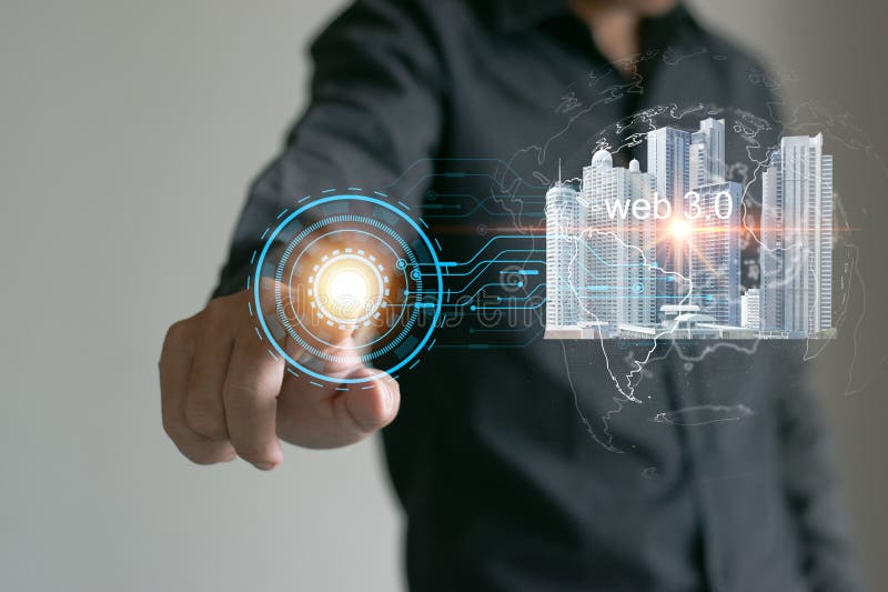 Web 3.0: Future Concepts for Website Development Stock Photo - Image of ...