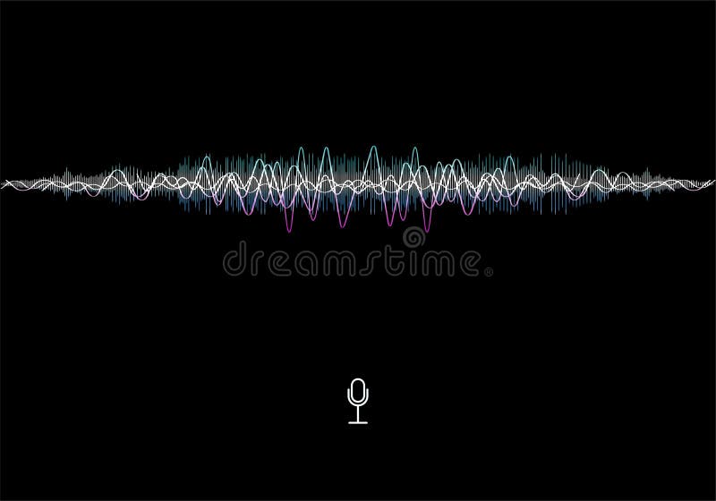 Futuristic Sound Wave Concept. Futuristic Frequency Audio Waveform and ...