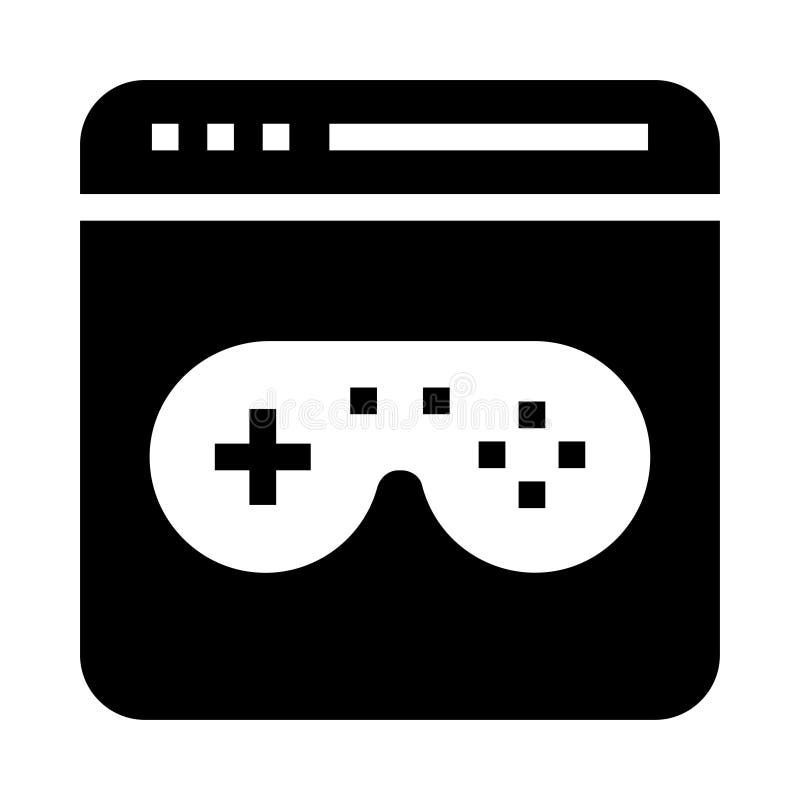 Web game glyphs icon stock illustration. Illustration of premium ...
