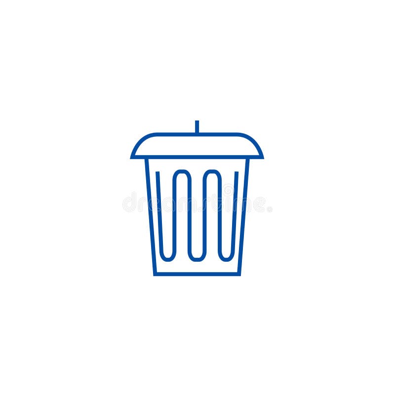 Garbage Office Bin Icon, Cartoon Style Stock Vector - Illustration of ...