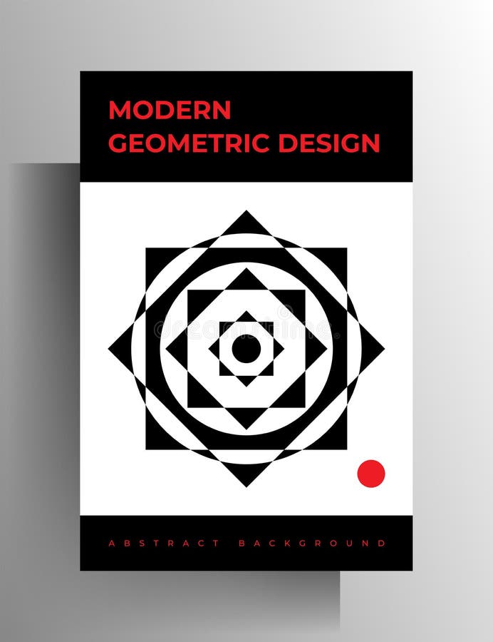 Geometric Cover Design for Book, Magazine, Catalog, Brochure, Poster ...