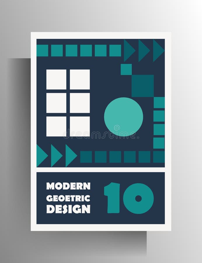 Geometric Design Cover Template for Book, Booklet, Catalog, Poster ...
