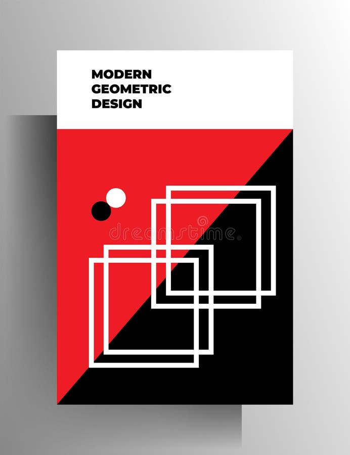 Geometric Design Cover Template for Book, Magazine, Brochure, Catalog ...