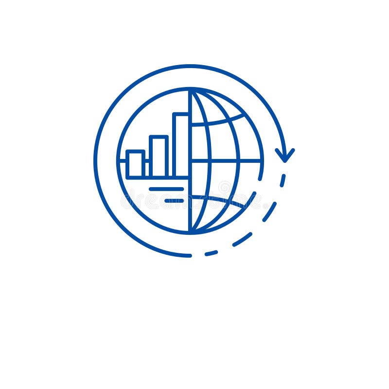 Global Integration Line Icon Concept. Global Integration Flat Vector ... Global Integration Line Icon Concept. Global Integration Flat Vector ...