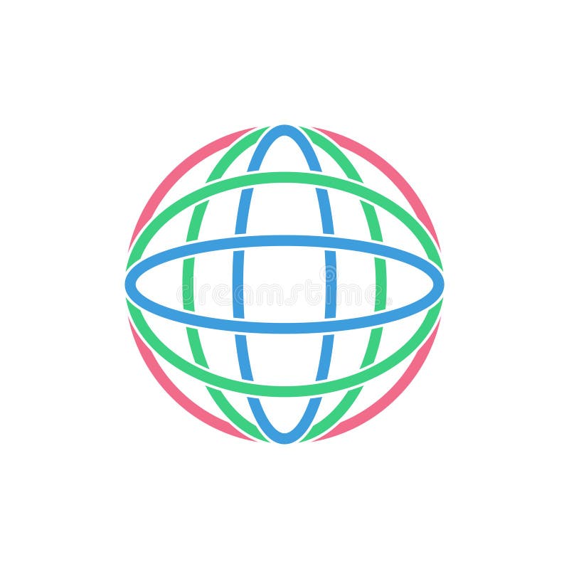 Web Globe Browser Icon, Modern Flat Design Color Sign Vector Stock ...