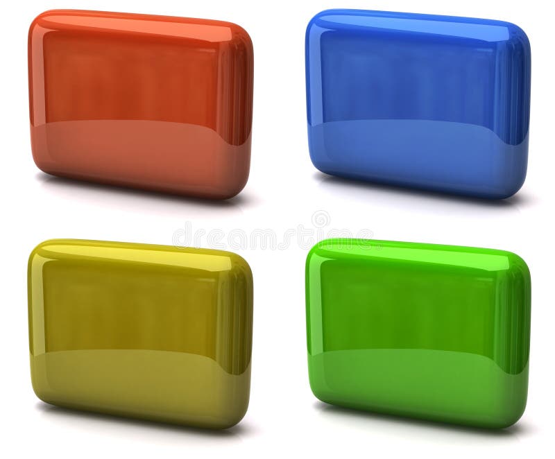 App Icons Glass Set. Glossy Button Icons Stock Vector - Illustration of ...