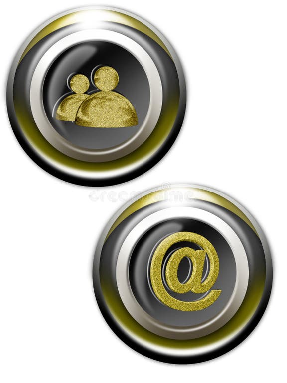 Web Gold iconset 01 stock illustration. Illustration of file - 1112127