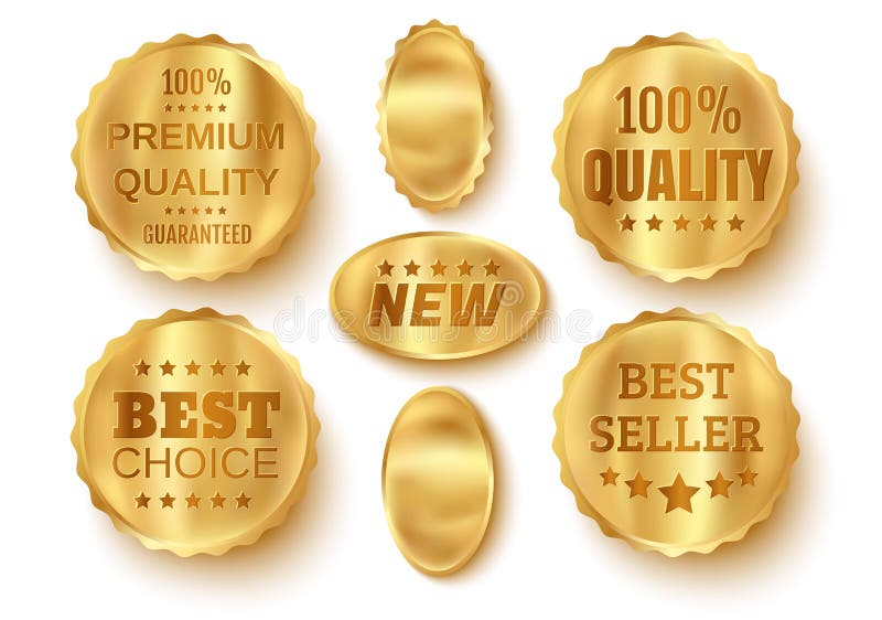 Web golden banners. stock vector. Illustration of quality - 104344432