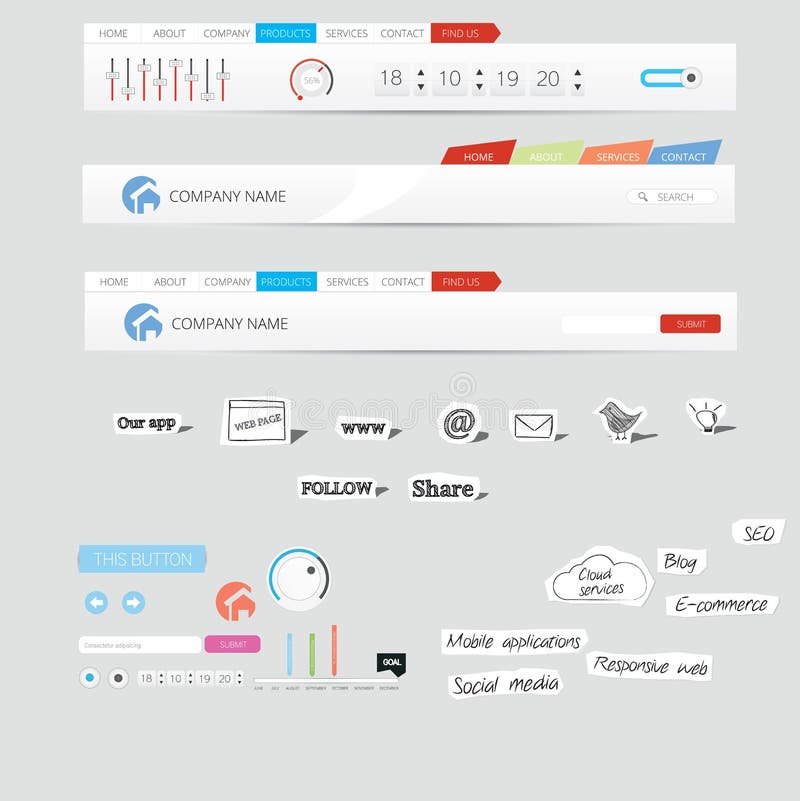 Web graphics stock illustration. Illustration of concept - 37959841