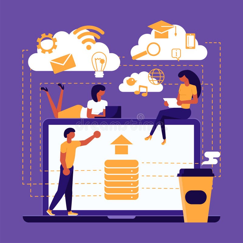 Web graphics concept stock vector. Illustration of female - 122503567