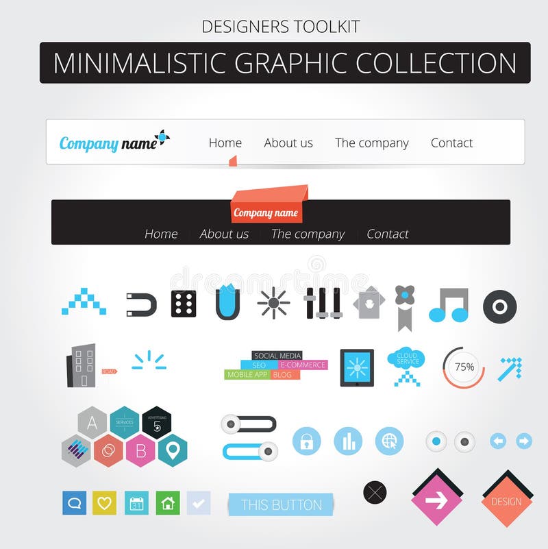 Web graphics stock illustration. Illustration of sidebar - 34109358