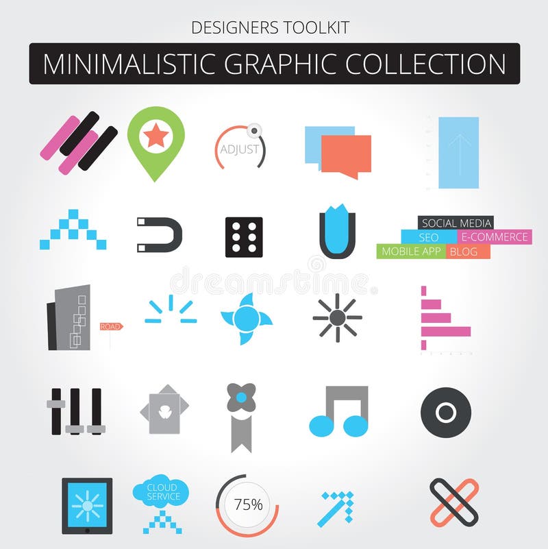 Web graphics stock illustration. Illustration of technology - 34111113