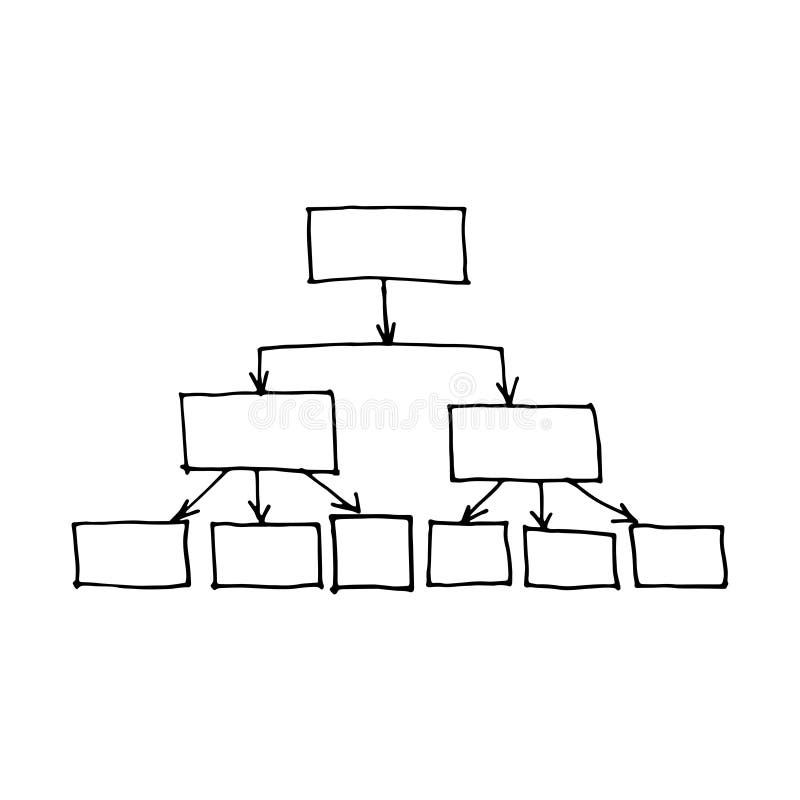 Hand Hand Vector Flow Chart Diagram with Arrows for Infographic. Stock ...