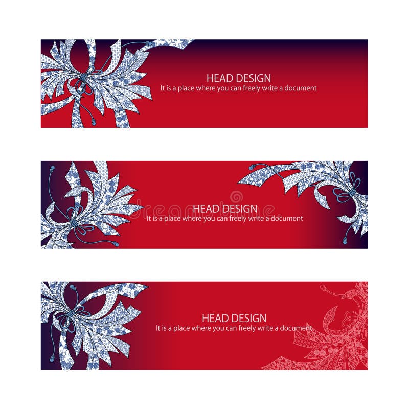 Web Header Design Using the Japanese-style Tradition Design, Stock ...