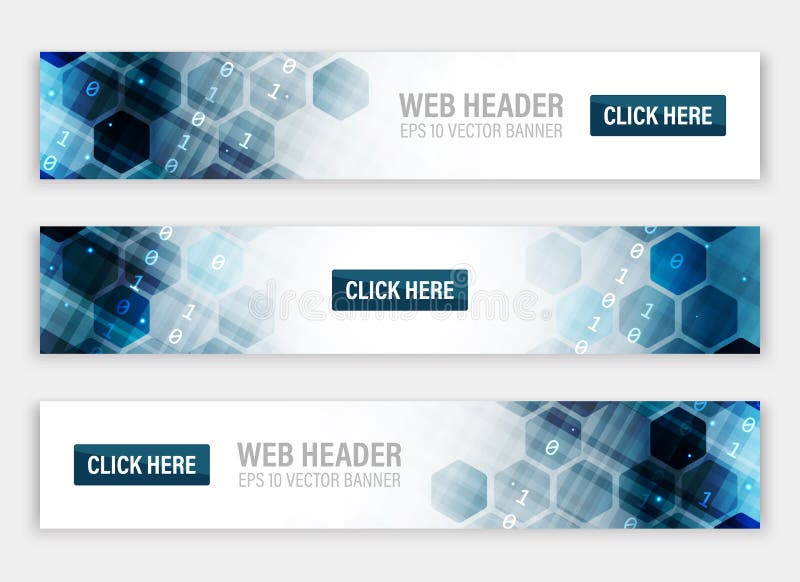 Web Headers, Set of Banners Stock Vector - Illustration of clean, backdrop: 41505315