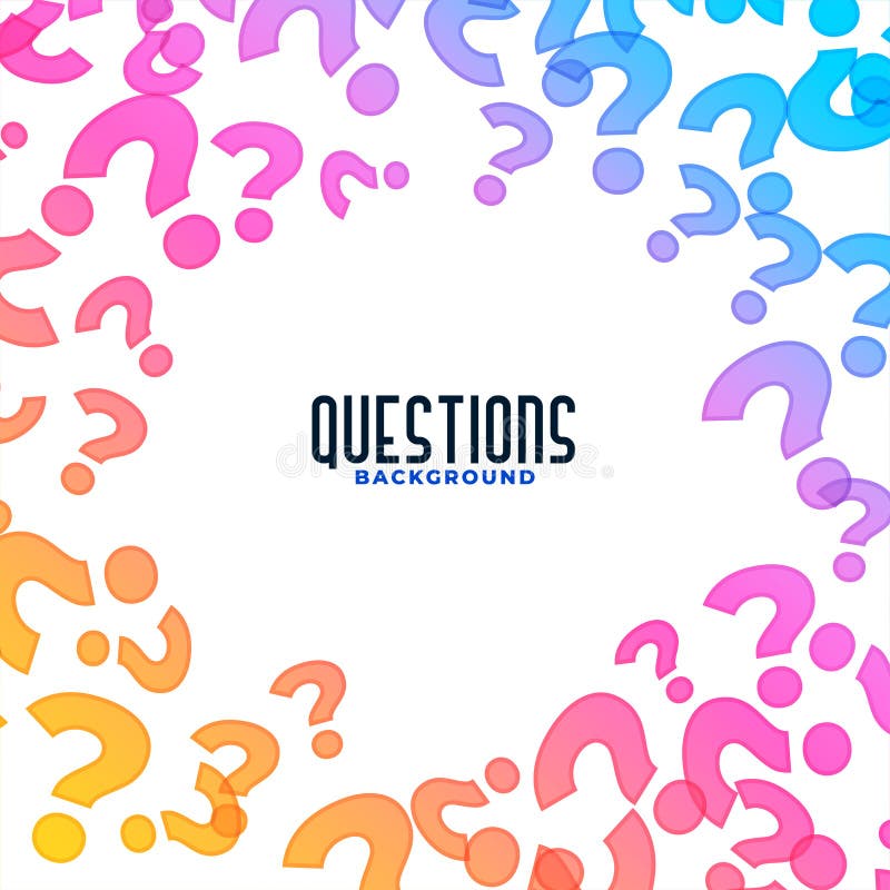 Web Help and Support Template with Question Marks Stock Vector ...