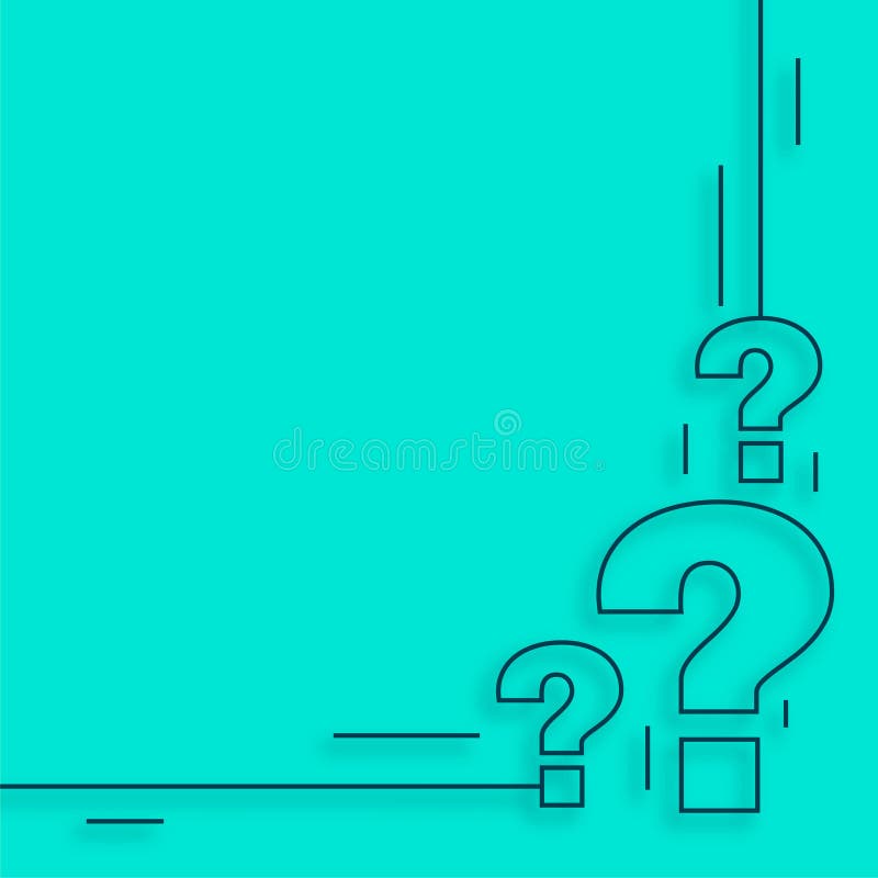 Web Help and Support Question Mark Sign Template in Line Style Stock ...