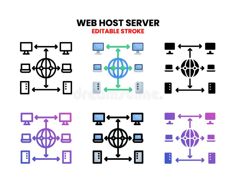 Different Server Icons Stock Illustrations – 725 Different Server Icons ...