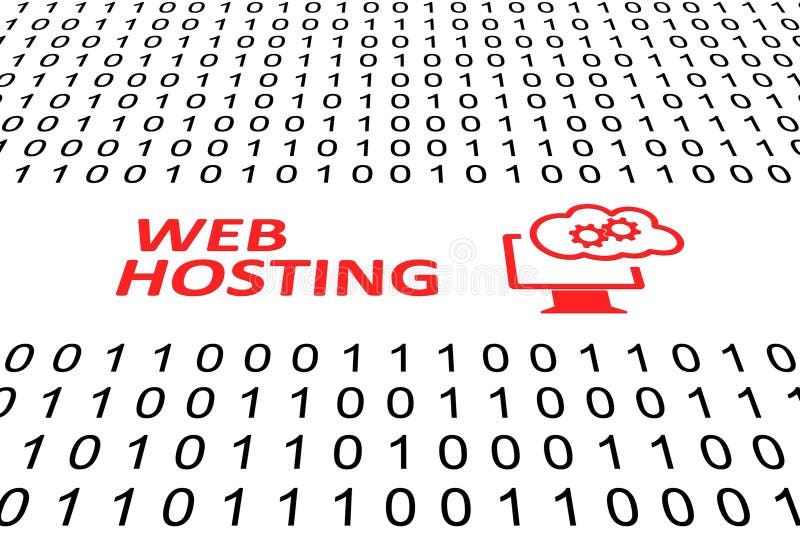 WEB HOSTING Concept Binary Code 3d Stock Illustration - Illustration of concept, host: 297778352