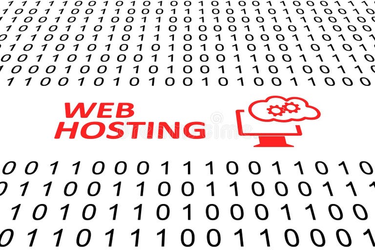 WEB HOSTING Concept Binary Code 3d Stock Illustration - Illustration of concept, host: 297778352