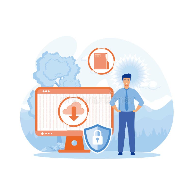 Web Hosting Concept Of Cloud Computing Online Database Technology Security Computer Web