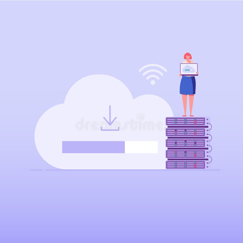 Web Hosting Concept Of Cloud Computing Online Database Technology Security Computer Web