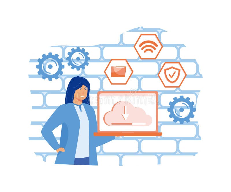 Web Hosting Concept Concept Online Database Technology Security Computer Web Data Center