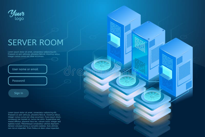Data Center Isometric Vector Illustration. Concept of Web Hosting ... Data Center Isometric Vector Illustration. Concept of Web Hosting ...