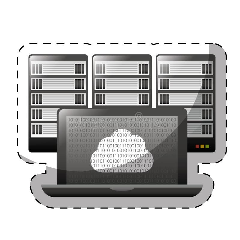 Web Hosting or Data Center Related Icons Image Stock Illustration ...