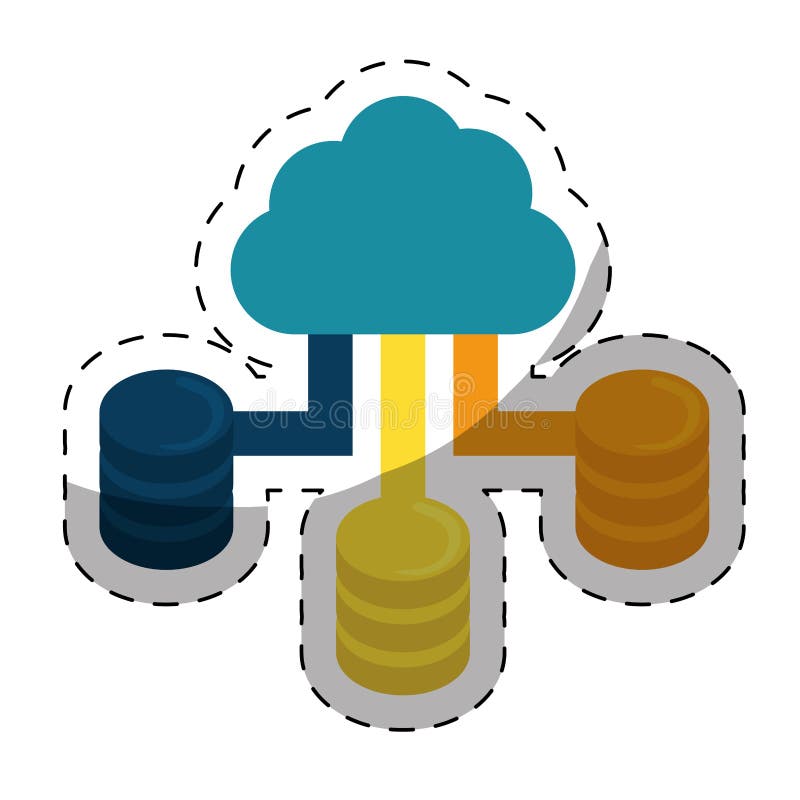 Web Hosting or Data Center Related Icons Image Stock Illustration ...