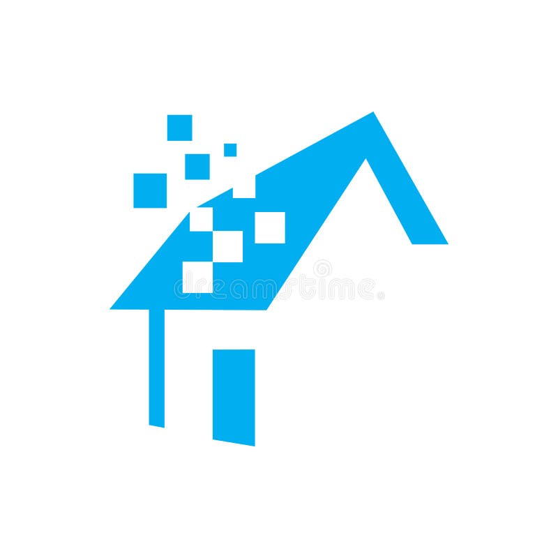 Web Hosting House of Digital Home Logo Design Vector Illustrations ...