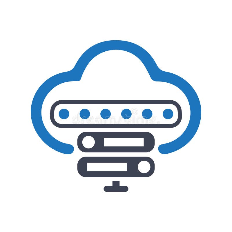 Web Hosting Icon. Simple Editable Vector Graphics Stock Illustration ...
