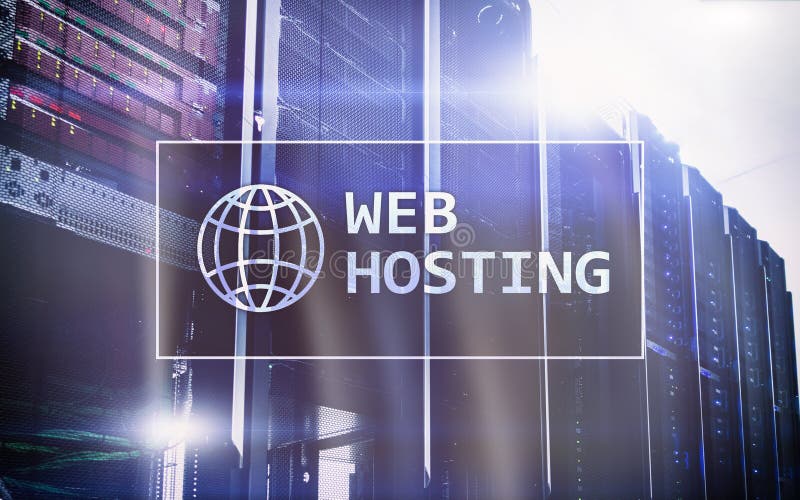 Web Hosting, Providing Storage Space and Access for Websites Stock ...