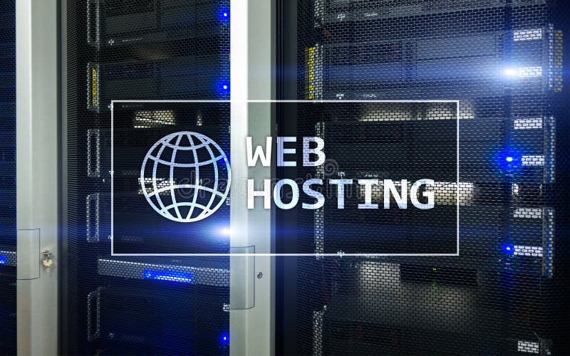 Web Hosting, Providing Storage Space and Access for Websites Stock ...
