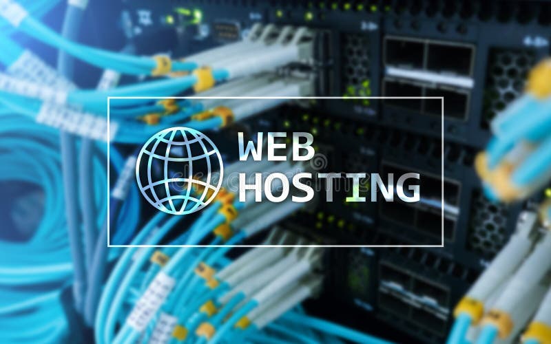 Web Hosting, Providing Storage Space and Access for Websites Stock ...
