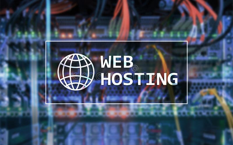 Web Hosting, Providing Storage Space and Access for Websites Stock ...