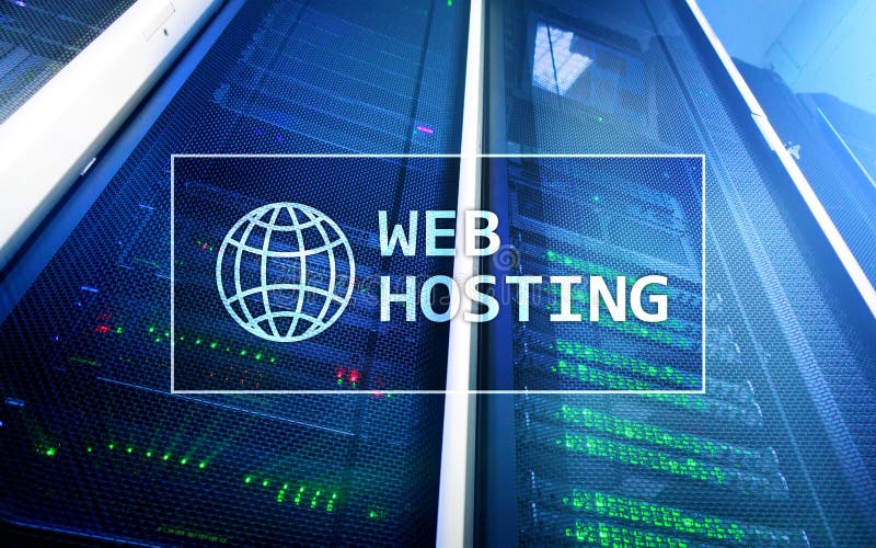 Web Hosting, Providing Storage Space and Access for Websites Stock ...