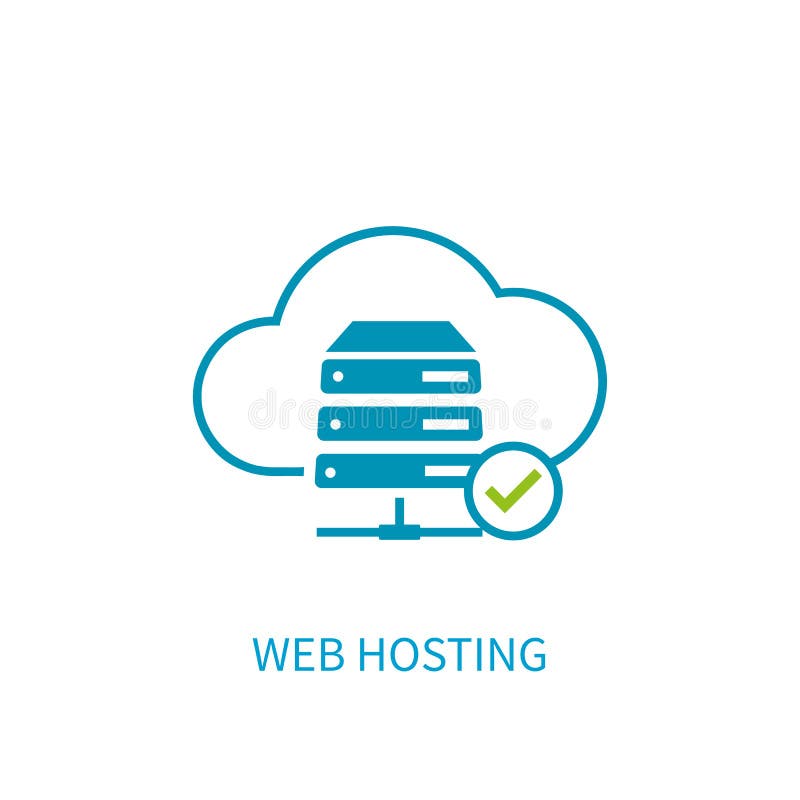 Web Hosting Server Icon with Internet Cloud Storage Computing Ne Stock ... Web Hosting Server Icon with Internet Cloud Storage Computing Ne Stock ...