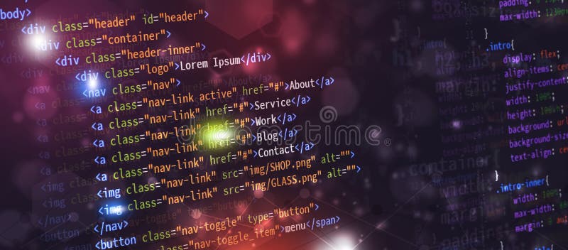 Web Html Coding Website Banner Stock Photo - Image of screen, enter ... Web Html Coding Website Banner Stock Photo - Image of screen, enter ...