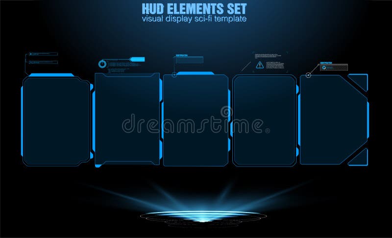HUD Elements Mega Set Pack. Dashboard Display Virtual Reality ...