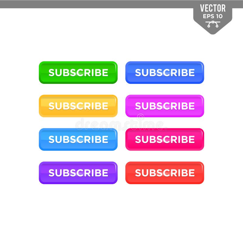 Text Box and Subscribe Button Template with the Notification Bell Icon ...