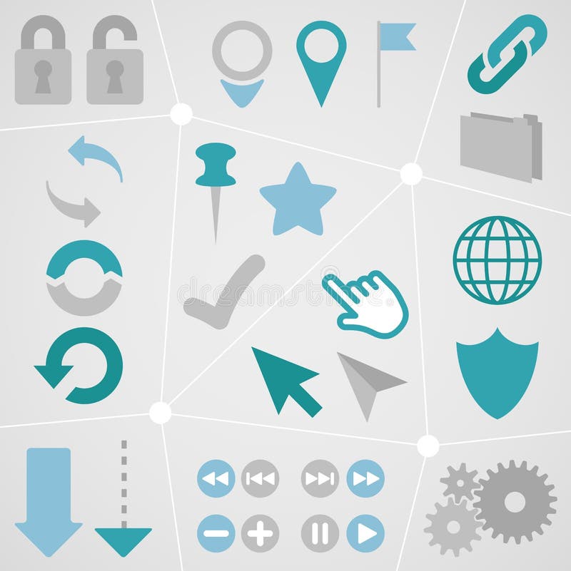 Web Icon Info Graphic Set 1 Stock Vector - Illustration of correct ...