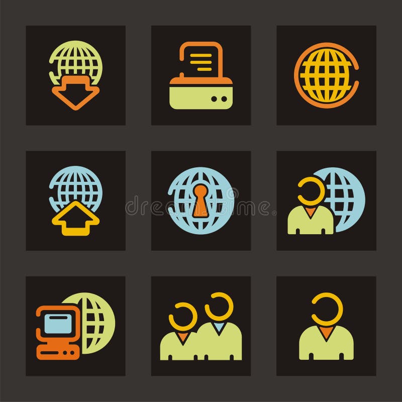 Advertising Icon Series stock vector. Illustration of draw - 1971888