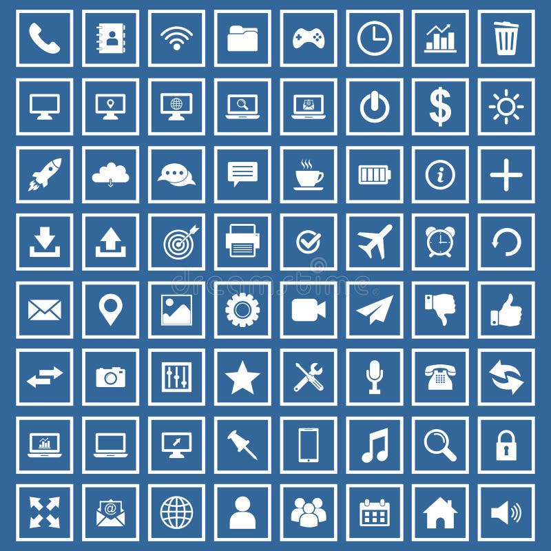 Website Icon Vector Symbol for Contact Us Stock Vector - Illustration ...