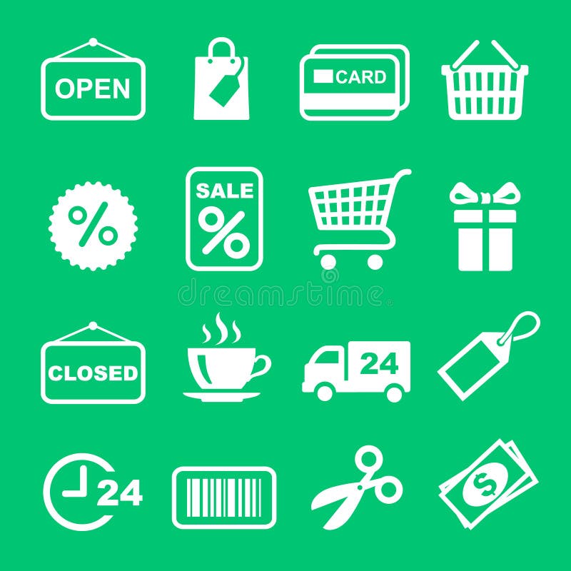 Shopping Pictogram Stock Illustrations – 42,674 Shopping Pictogram ...