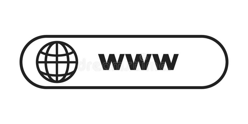 Web Icon, Www Vector Isolated Browser Symbol Stock Vector ...