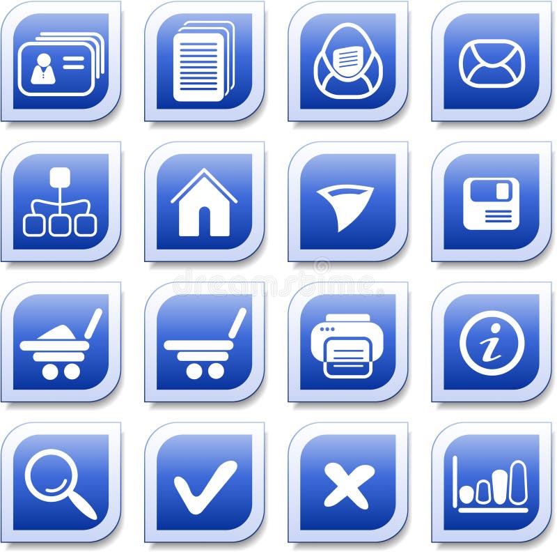 Web icons stock vector. Illustration of website, print - 11229259