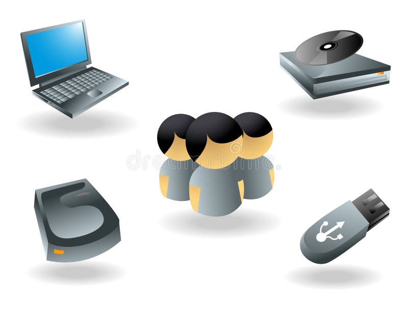 Computer Programmer Career Ico Stock Vector - Illustration of developer ...